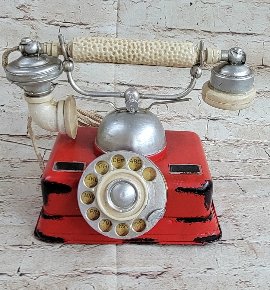Hand Made Vintage German Rotary Dial Phone Desktop Model Classic ...