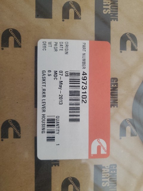 4973102 Cummins Engine Rocker Lever Housing Gasket for sale online | eBay