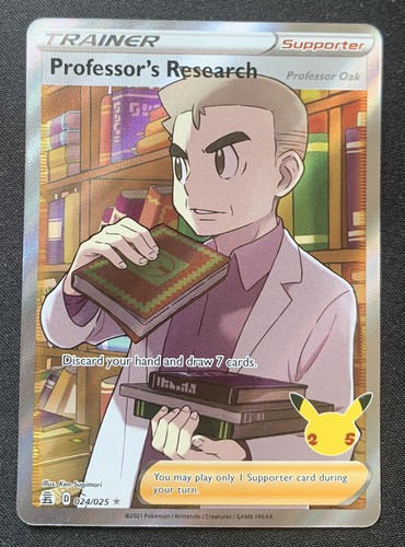 Professor's Research 024/025 Celebrations Ultra Rare Holo Pokemon TCG ...