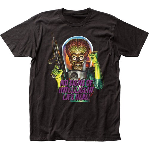 Mars Attacks Intelligent Life Mens T Shirt Movie Classic Tee Brand New ...
