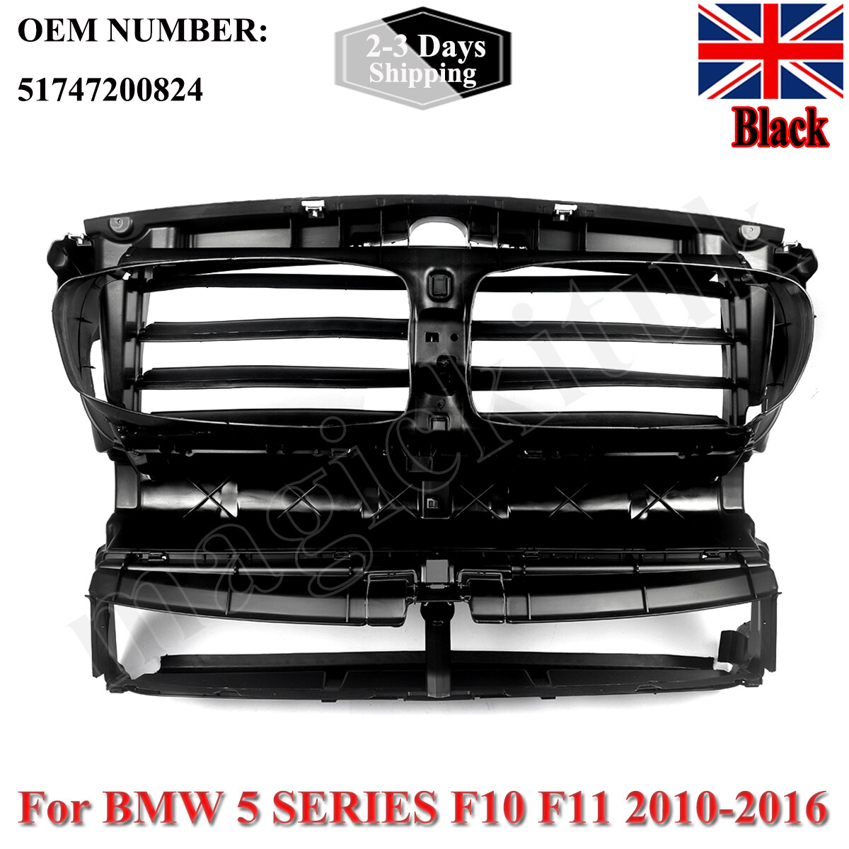 For BMW 5 Series F10 2011-2016 w/Motor Front Radiator Air Duct Panel ...
