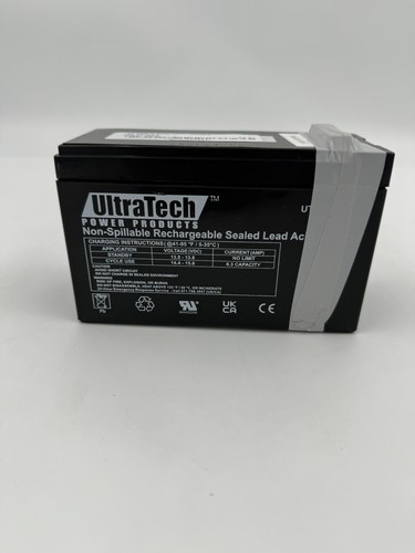 UltraTech 1272F1 12V 7.0 Ah Sealed Lead Acid Battery F1 Terminal ...