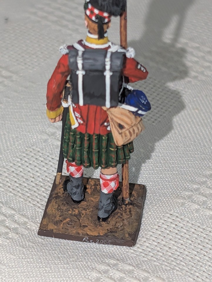 Napoleonic Era 92nd Gordon Highlanders Standing w/ Pike 60mm Lead EK ...