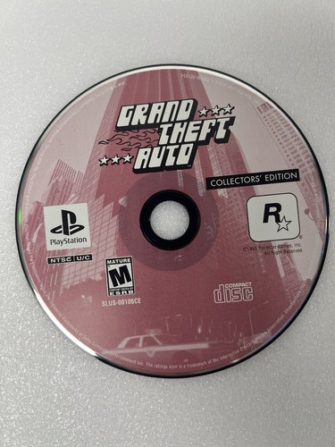 Grand Theft Auto: Collectors Edition (Sony PlayStation PS1 PSX) Disc ...