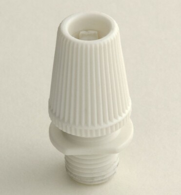 5 X White Plastic Nylon Cable Cord Wire Grip for 10MM fine Thread Lamp ...