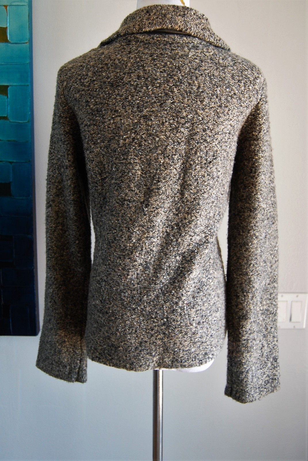 CAbi Mottled Heather Knit 2 Button Cardigan Blazer Ja… - Gem