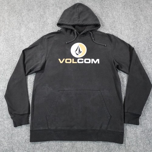 Volcom Sweater Mens L Black Pullover Hoodie Sweatshirt Skater ...