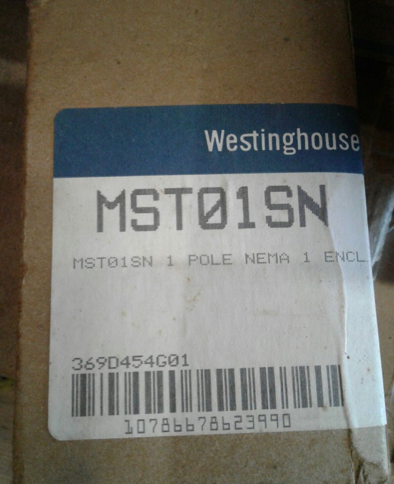 WESTINGHOUSE CUTLER HAMMER MST01SN 1P SWITCH W/ENCLOSURE - FREE ...