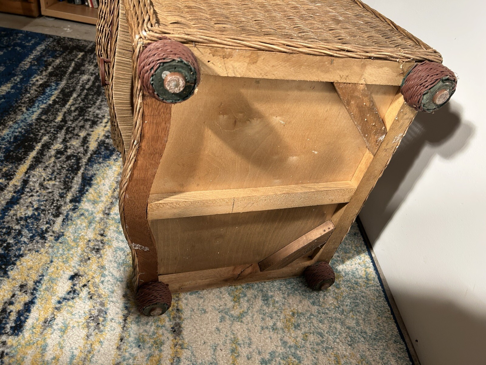 Pier 1 Wicker Nightstand | eBay