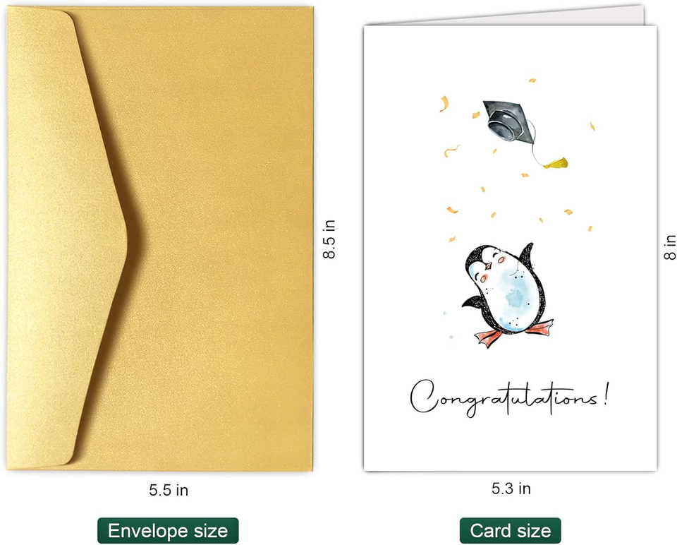 Penguin Graduation Card, Cute Graduation Card for Her Him, Grad ...