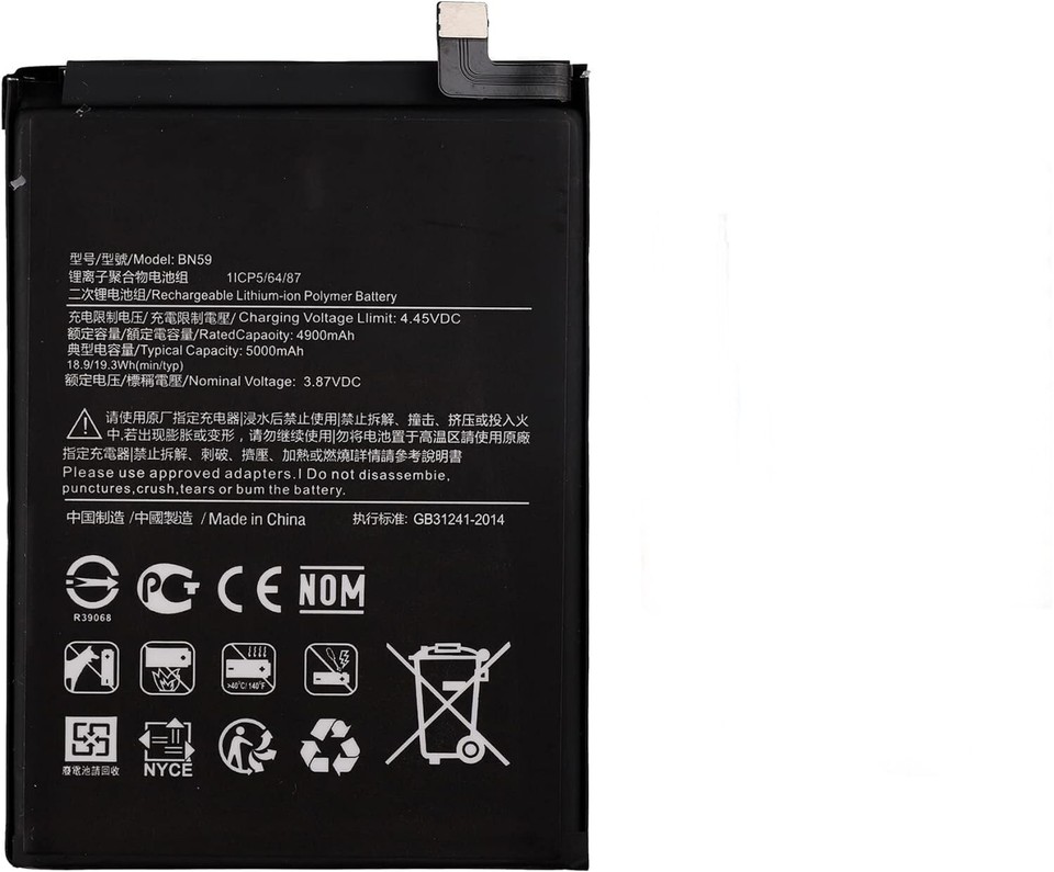 Battery BN59 1ICP5/64/87 for Xiaomi Red-mi Note 10 Pro M2101K7AG Poco ...