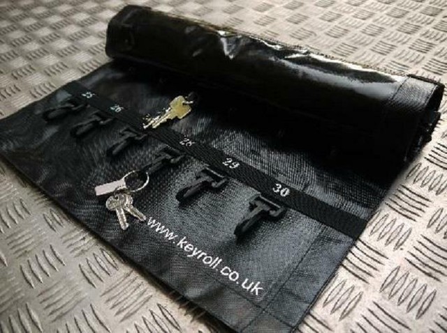 Keyroll Portable Key Case Holder With Secure Hooks Roll up to Safely ...