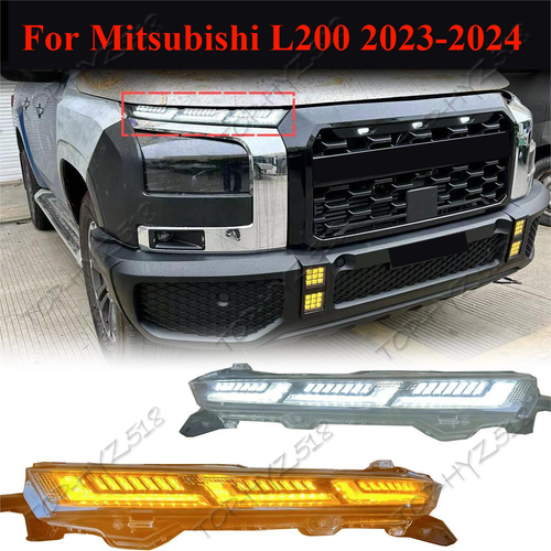 For Mitsubishi L200 2023-2024 LED Front Daytime running lights Front ...