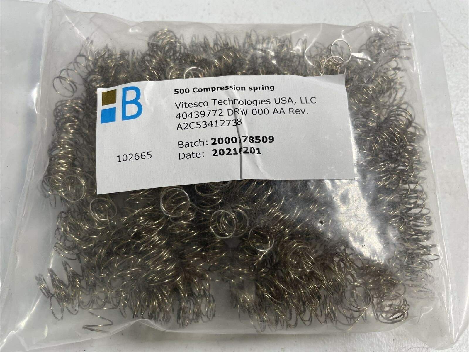 500 Compression Wire Springs (3/4") Light Industry (20mm x 11mm x 0.8mm ...