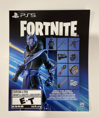 PS5 Fortnite Cobalt Star Bundle Code (Unscratched) | eBay