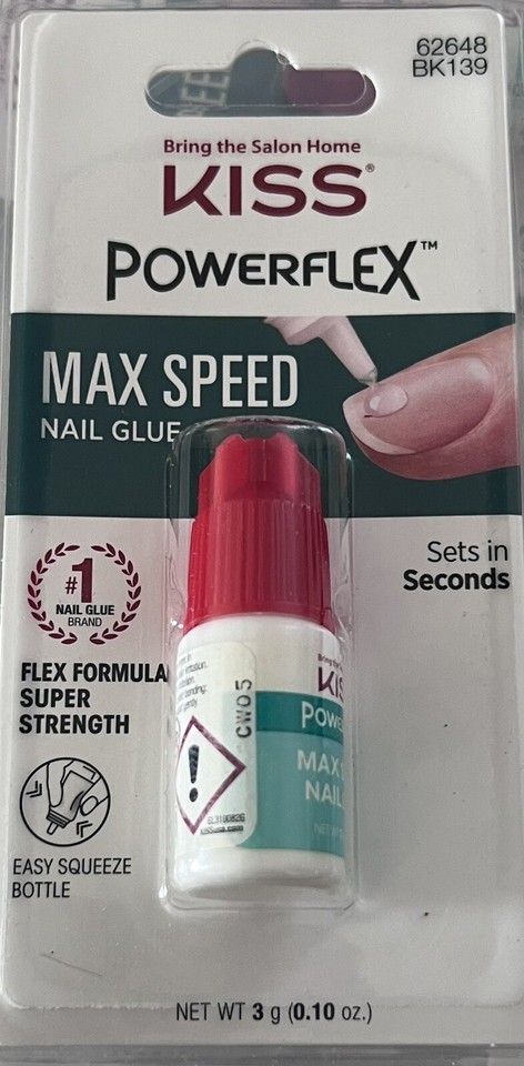 KISS PowerFlex Maximum Speed Nail Glue Sets In Seconds .10 oz - 40 ...