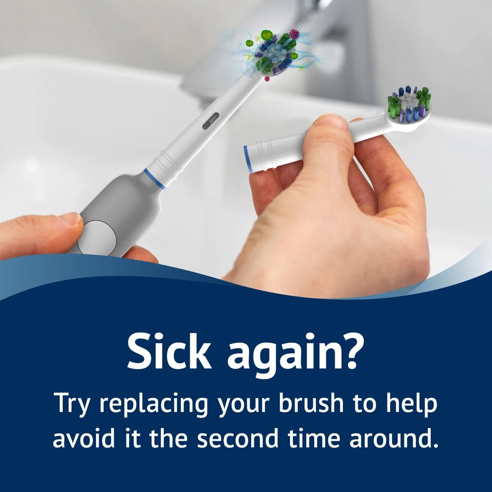 Equate Dual Zone Electric Battery Toothbrush with Replacement ...