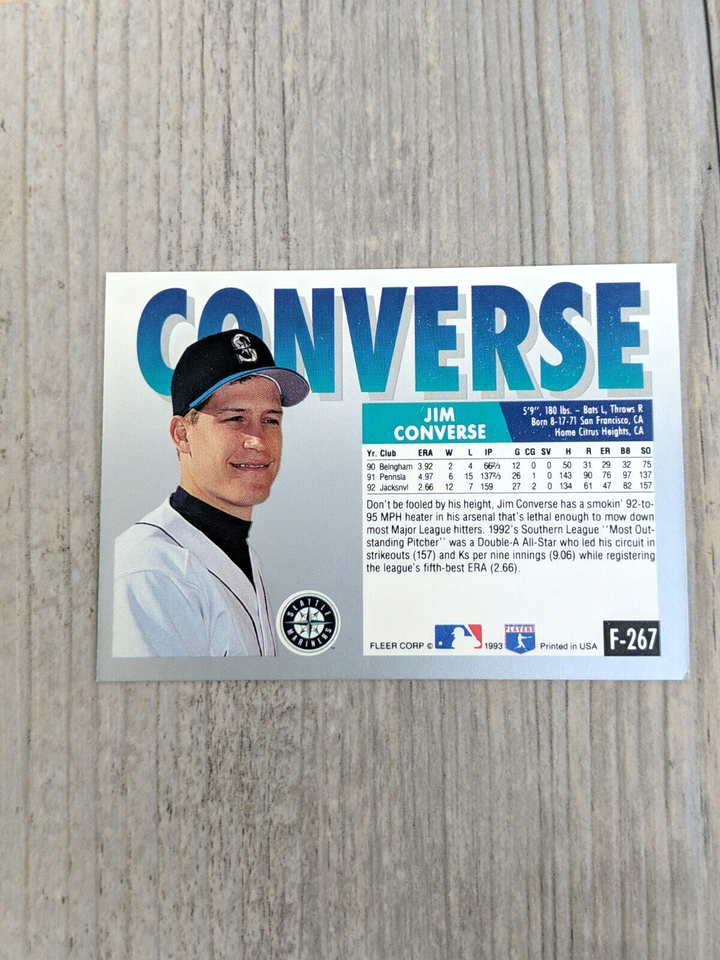 1993 Fleer Final Edition Seattle Mariners Baseball Card #267 Jim ...