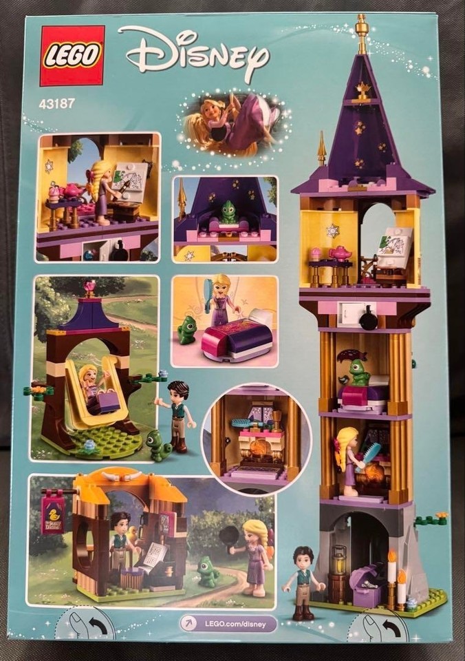 Disney princess Rapunzel Tower 43187 Toy Hobby 369 pieces blocks set ...