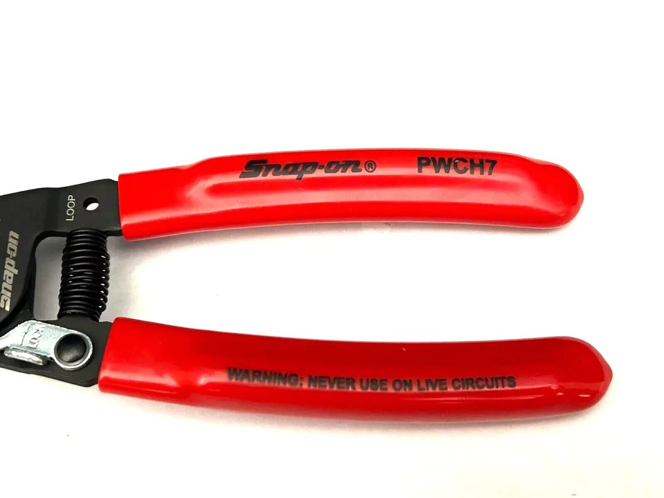 SNAP ON TOOLS USA RED 7" Inline Wire Stripper/Cutter 10 AWG–20 AWG ...