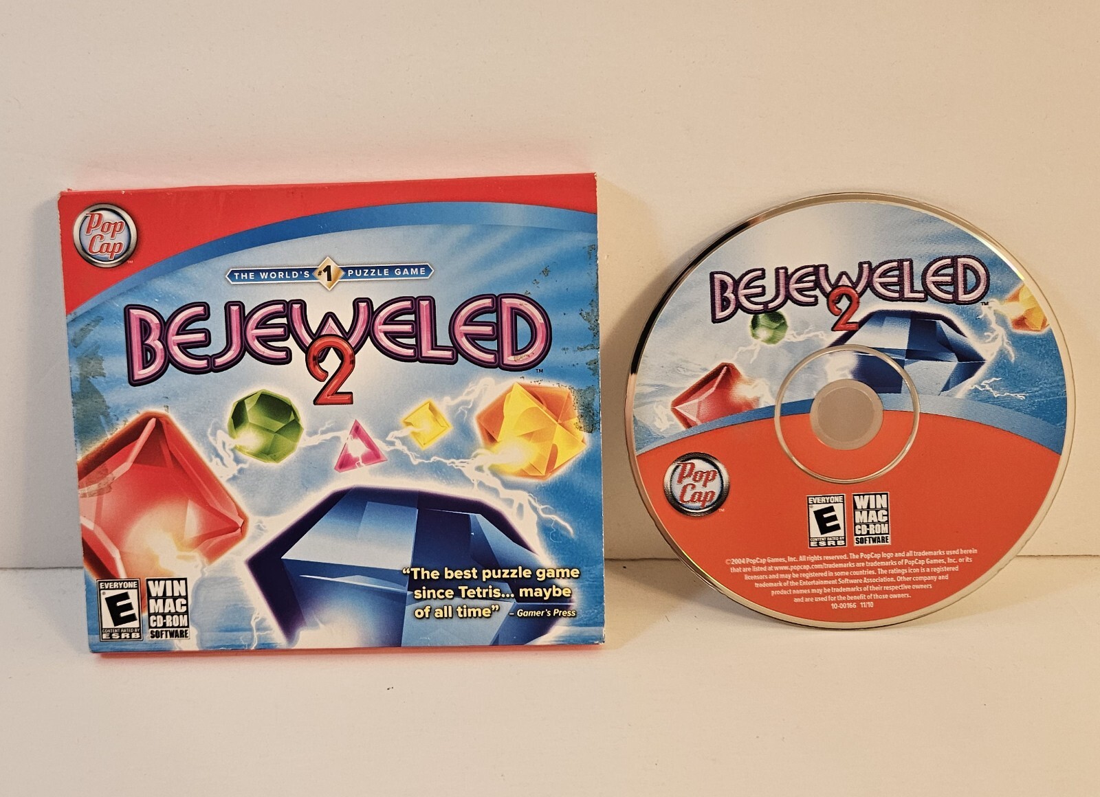 Bejeweled 2 PC CD-Rom 2007 Windows Mac PopCap Color Matching Action ...