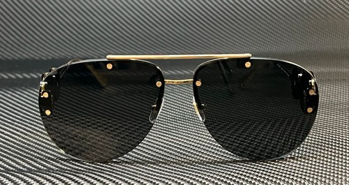 VERSACE VE2250 100287 Gold Dark Grey Women's 63 mm Sunglasses | eBay