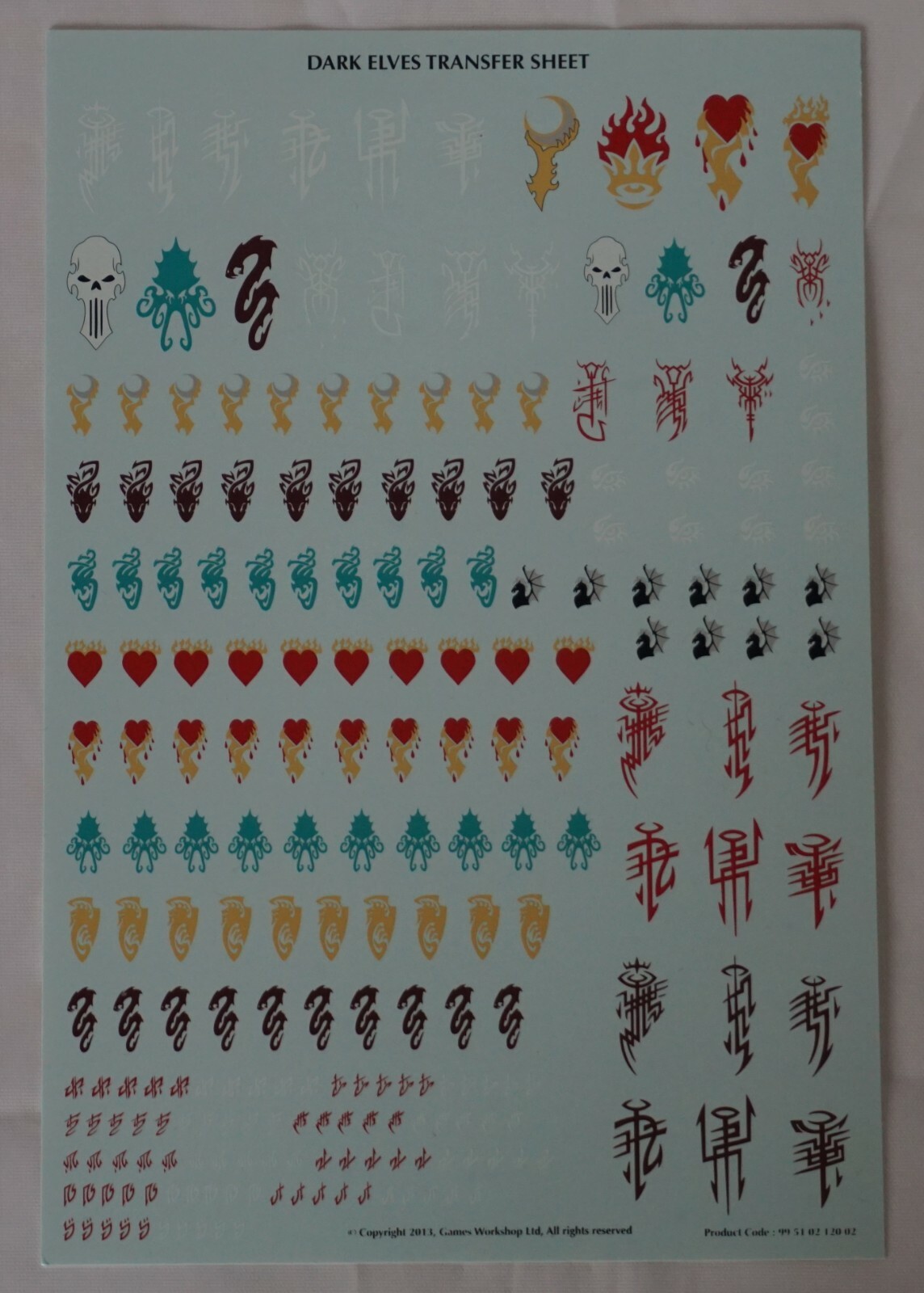 Warhammer 40k & Age of Sigmar Transfer Sheets Chaos, Space Marine and ...