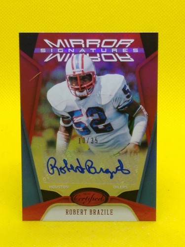 2020 Panini Certified - Mirror Signatures Robert Brazile #MS-RB Mirror ...