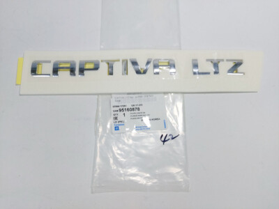 2008+ GM Chevrolet Captiva LTZ OEM 95160878 Lettering Emblem | eBay ...