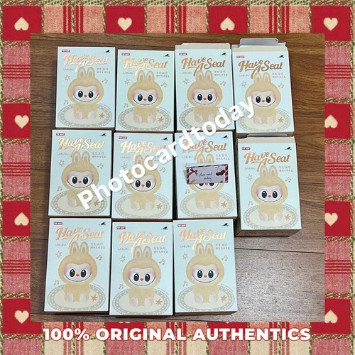 AUTHENTIC NEW LABUBU version 2 v2 HAVE A SEAT POP MART BLIND BOX ...