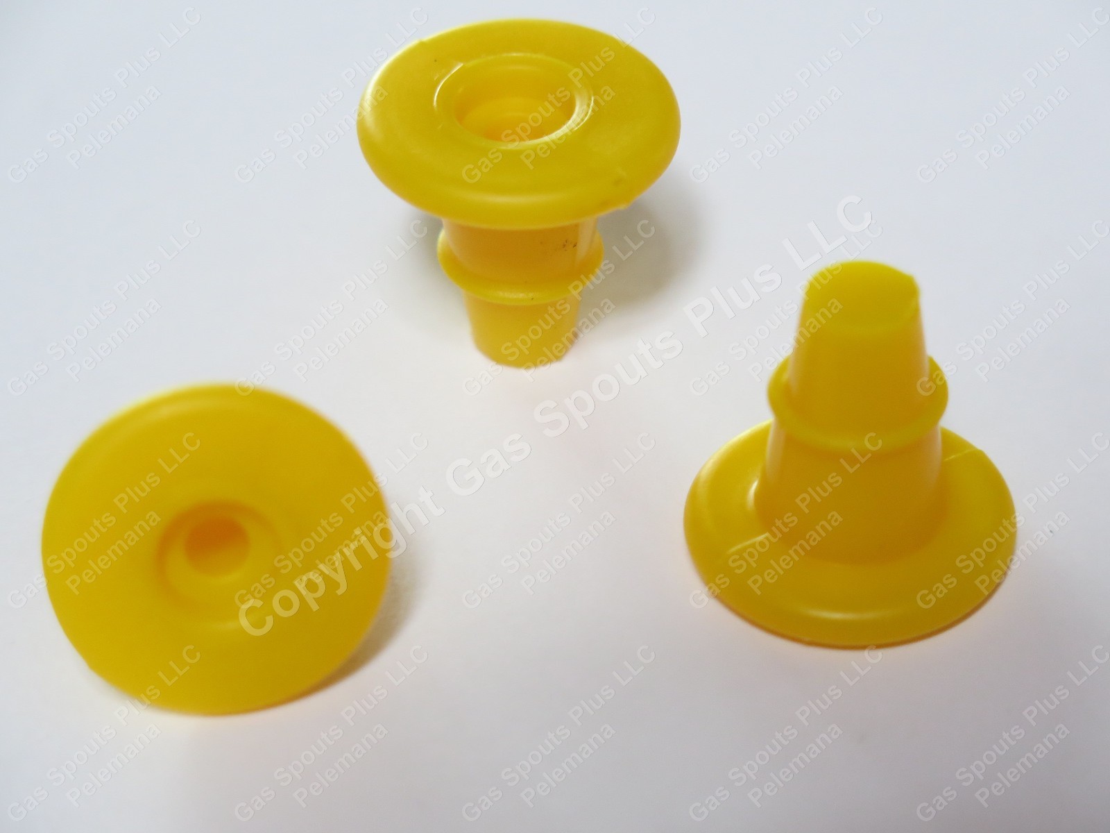 3-Pk YELLOW AFTERMARKET EAGLE SPOUT PLUGS fits Rigid & Rubber Eagle ...