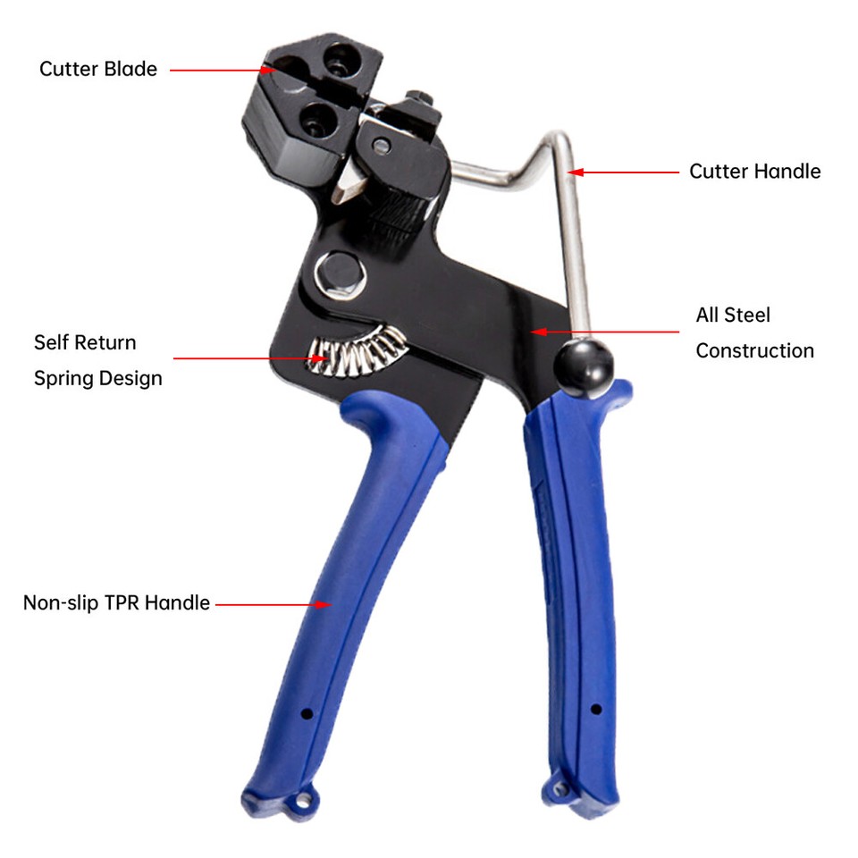 Metal Zip Ties Cutter for Stainless Steel Tie Wrap for Outdoor and ...