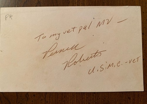 Pernell Roberts Signed Autographed Card With COA Bonanza Trapper John M ...