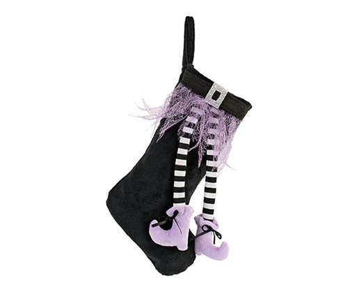 Befana Stocking Legs Fabric 30cm Black Purple | 8058196024432| eBay