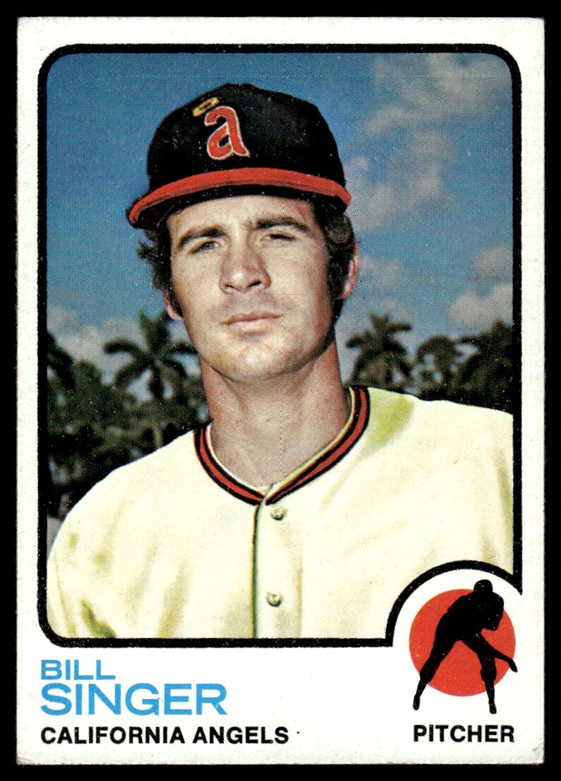 1973 Topps Baseball Card Bill Singer California Angels #570 EX-MT | eBay