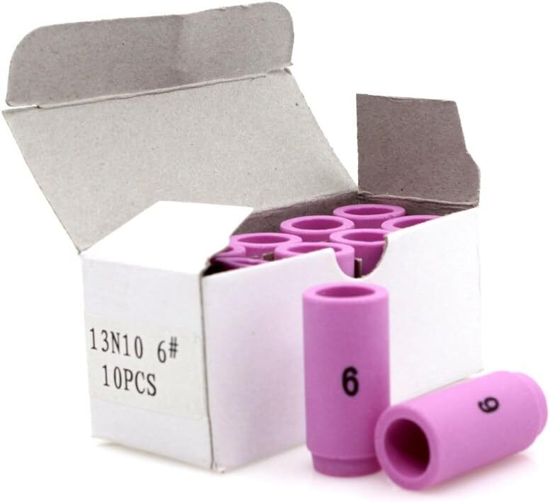 13N10 6# TIG Alumina Nozzle Ceramic Cup Fit PTA SR DB WP 9 20 25 TIG ...