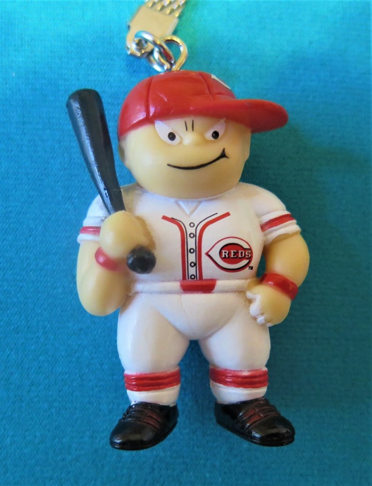 FOUR (4) CINCINNATI REDS PLASTIC, BASEBALL PLAYER KEY CHAINS FROM RICO ...