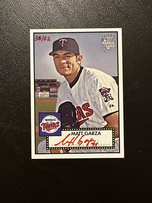 2006 Topps '52 Signatures Matt Garza #52S-MG Red Ink Auto /52 Rookie RC ...