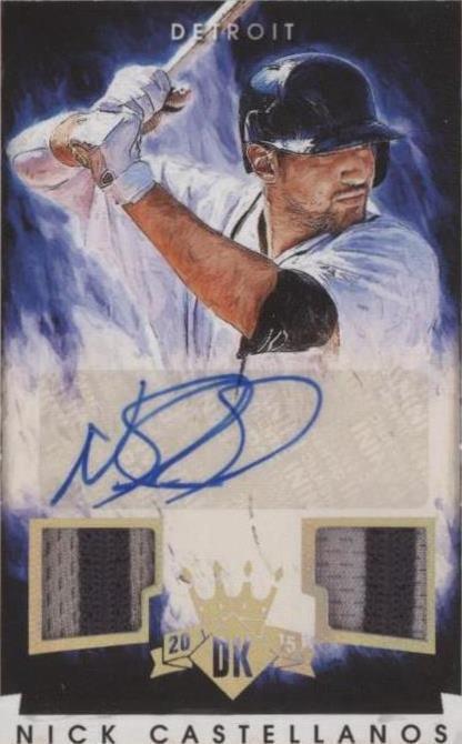2015 Panini Diamond Kings - Nick Castellanos #220 Gold Signatures /10 ...
