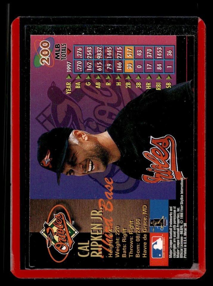 1998 Metal Universe Cal Ripken Jr. | eBay