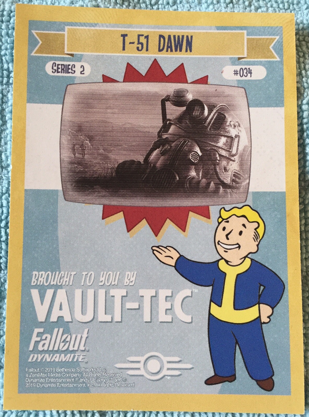 Fallout Trading Card Series 2 2019 Series “T-51 Dawn” Holofoil Card ...