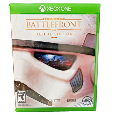 STAR WARS Battlefront Deluxe Edition XBOX ONE Video Game & Disc TESTED ...