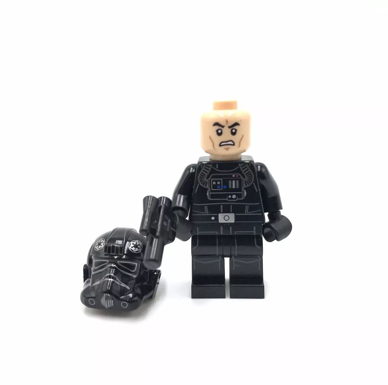 LEGO Tie Fighter Pilot Grimacing minifigure Star Wars 75056 75031 mini ...