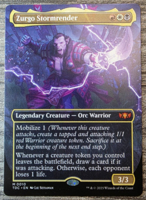 MTG - Zurgo Stormrender - MYTHIC, MINT, Alt-Art, Legendary Creature ...
