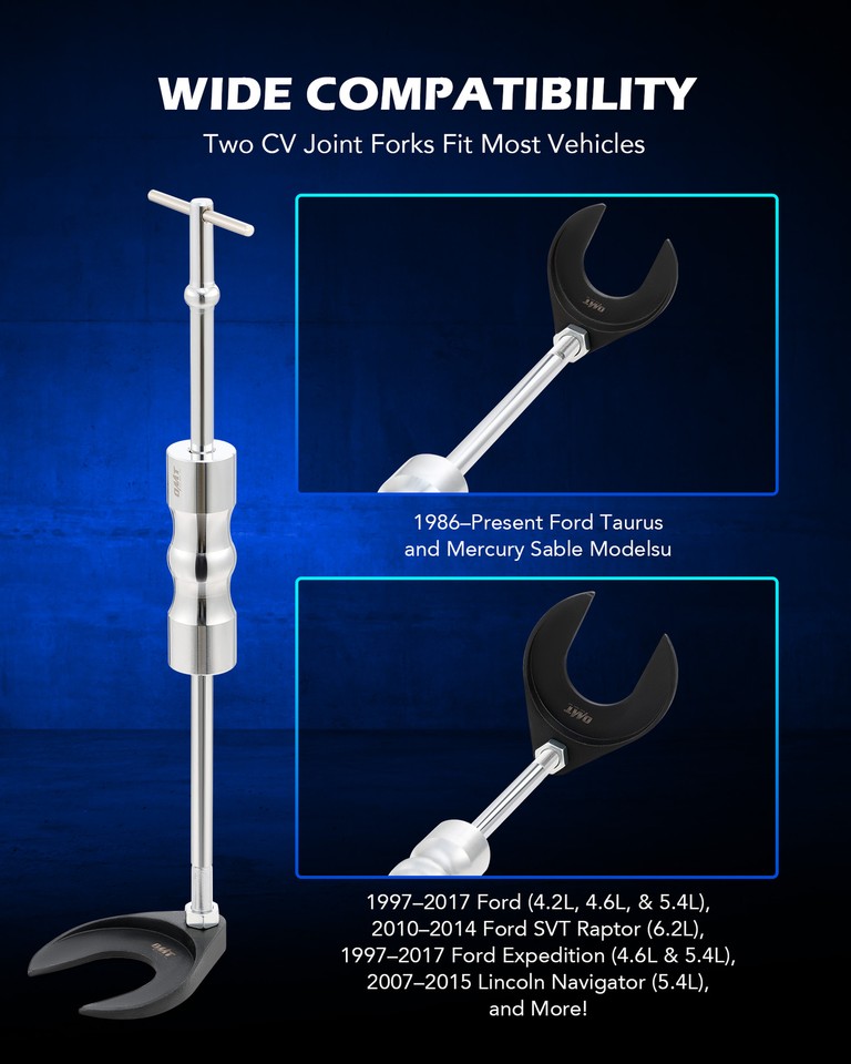 CV Axle Removal Tool CV Joint Puller with Slide Hammer CV Joint Forks ...