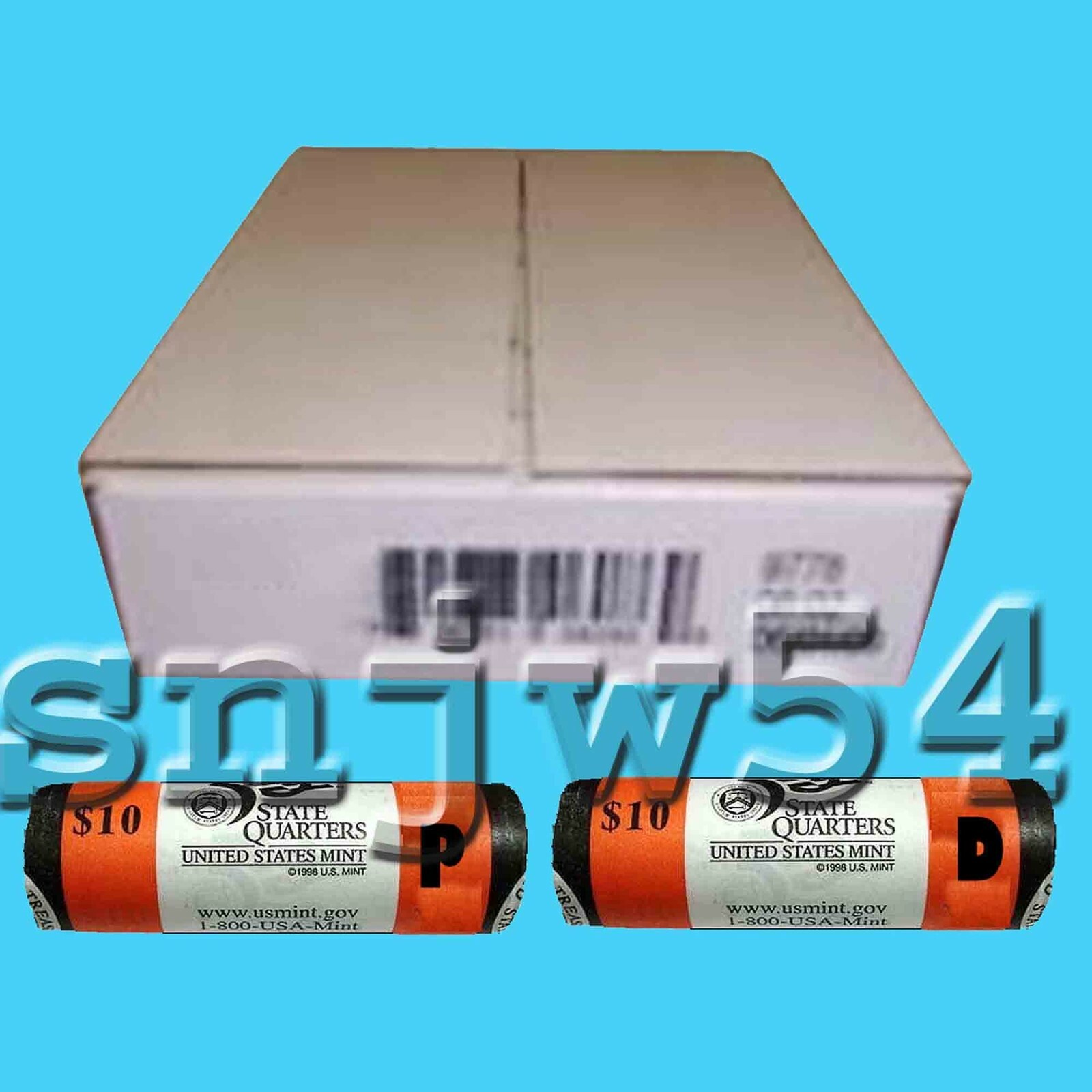 2006 Nebraska P D State US Mint Wrapped Quarter Rolls Sealed Box NE 2006-nebraska-p-d-state-us-mint-wrapped-quarter-rolls-sealed-box-ne