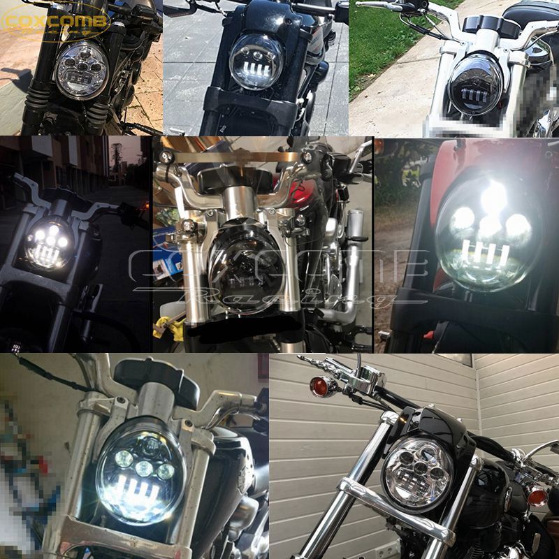 LED Headlight Projector for Harley V Rod VROD VRSCA VRSC V-Rod Muscle ...