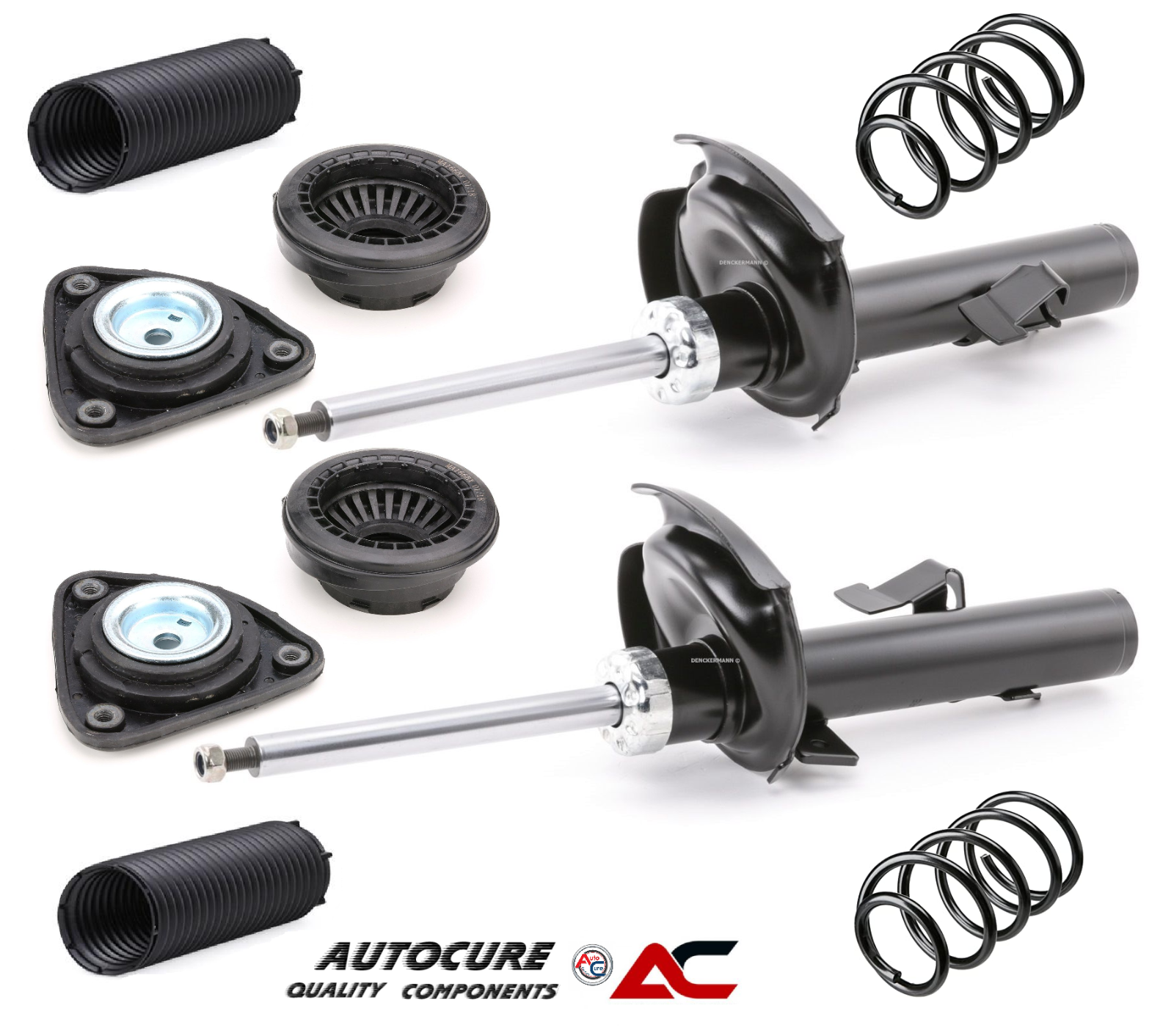 FOR FORD FOCUS ST-2 (MK2) 2 x FRONT SHOCK ABSORBERS STRUT TOPS & COIL ...