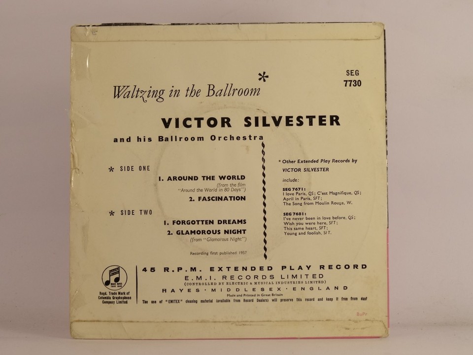 VICTOR SILVESTER WALTZING IN THE BALLROOM (93) 4 Track 7" Single ...