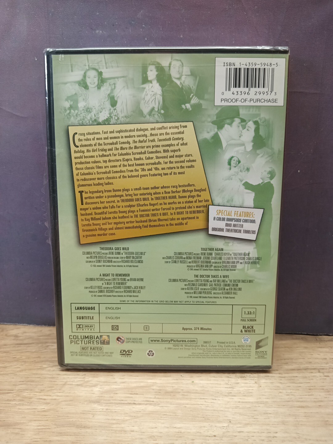 Icons of Screwball Comedy - Vol. 2 (DVD, 2009, 2-Disc Set) for sale ...